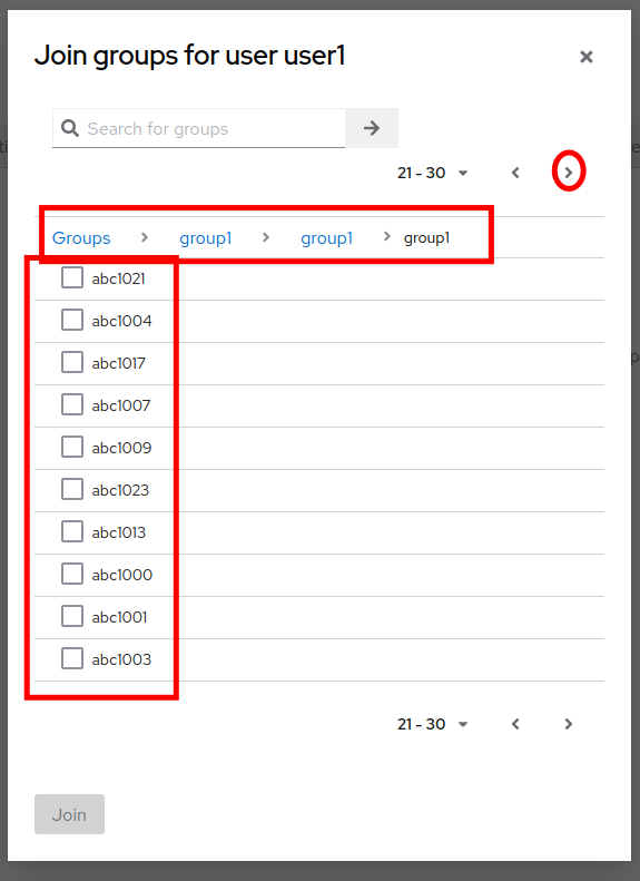 Ui Glitches In Users Groups Join Group · Issue 19582 · Keycloak 