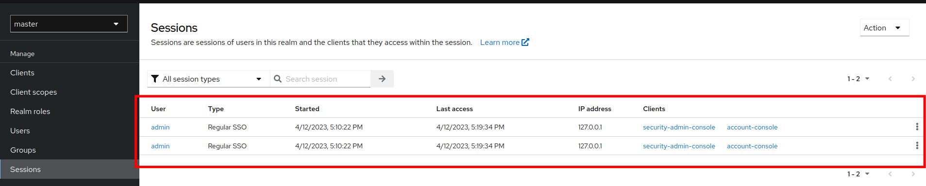 Sessions displayed multiple times · Issue #19673 · keycloak/keycloak ...