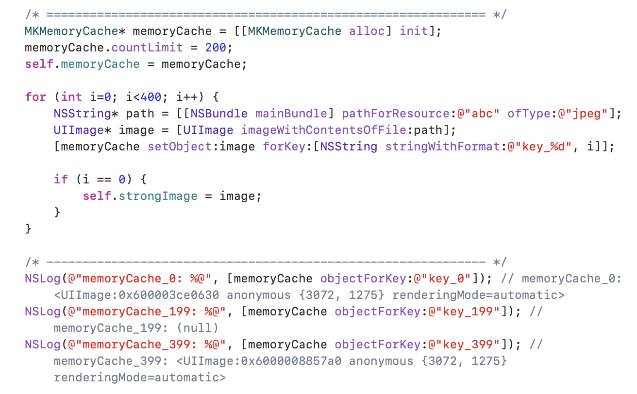 GitHub - zhengmiaokai/MemoryCache: 强弱引用数组 & 字典，文件缓存