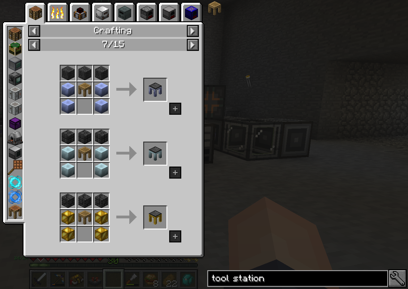 Tool Forge only shows Electrical Steel recipe in JEI search · Issue #34 ...