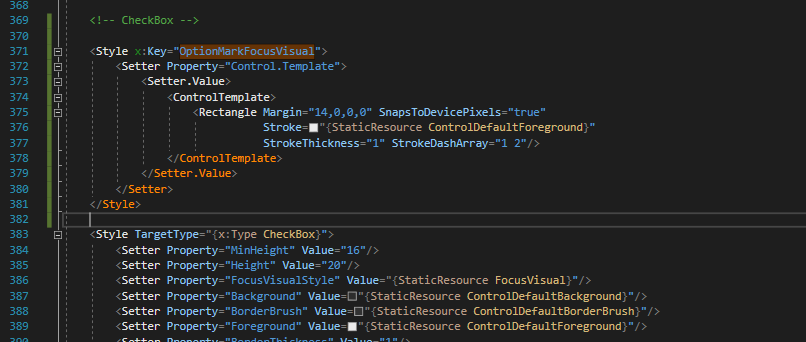 '{DependencyProperty.UnsetValue}' is not a valid value for property 'FocusVisualStyle' · Issue ...