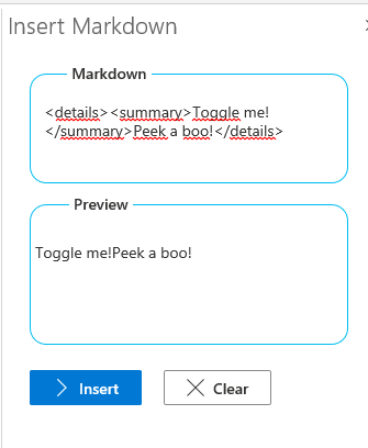 Simple commands helps · Issue #10 · chunliu/outlook-markdown · GitHub