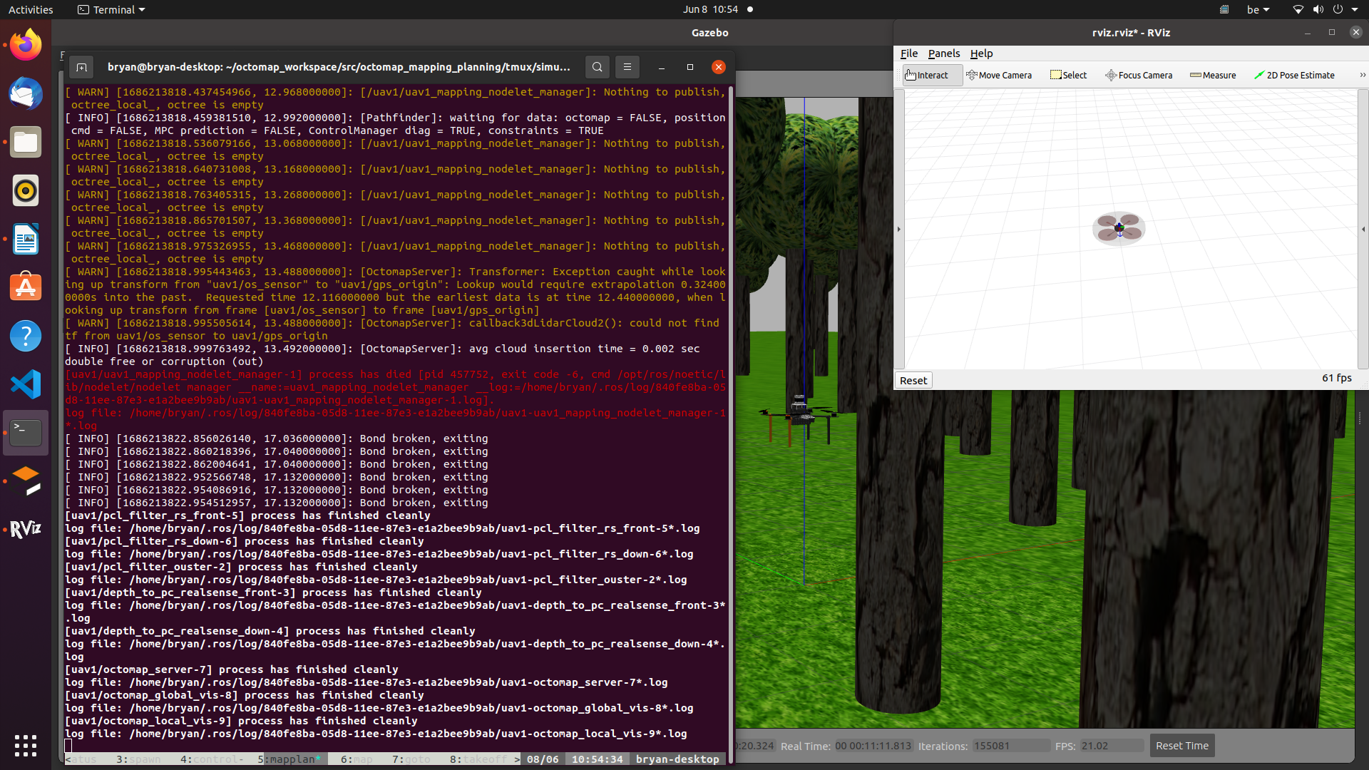 Errors Obtained During The Run Of The Simulation Example Of Octomap Mapping Planning · Issue 10