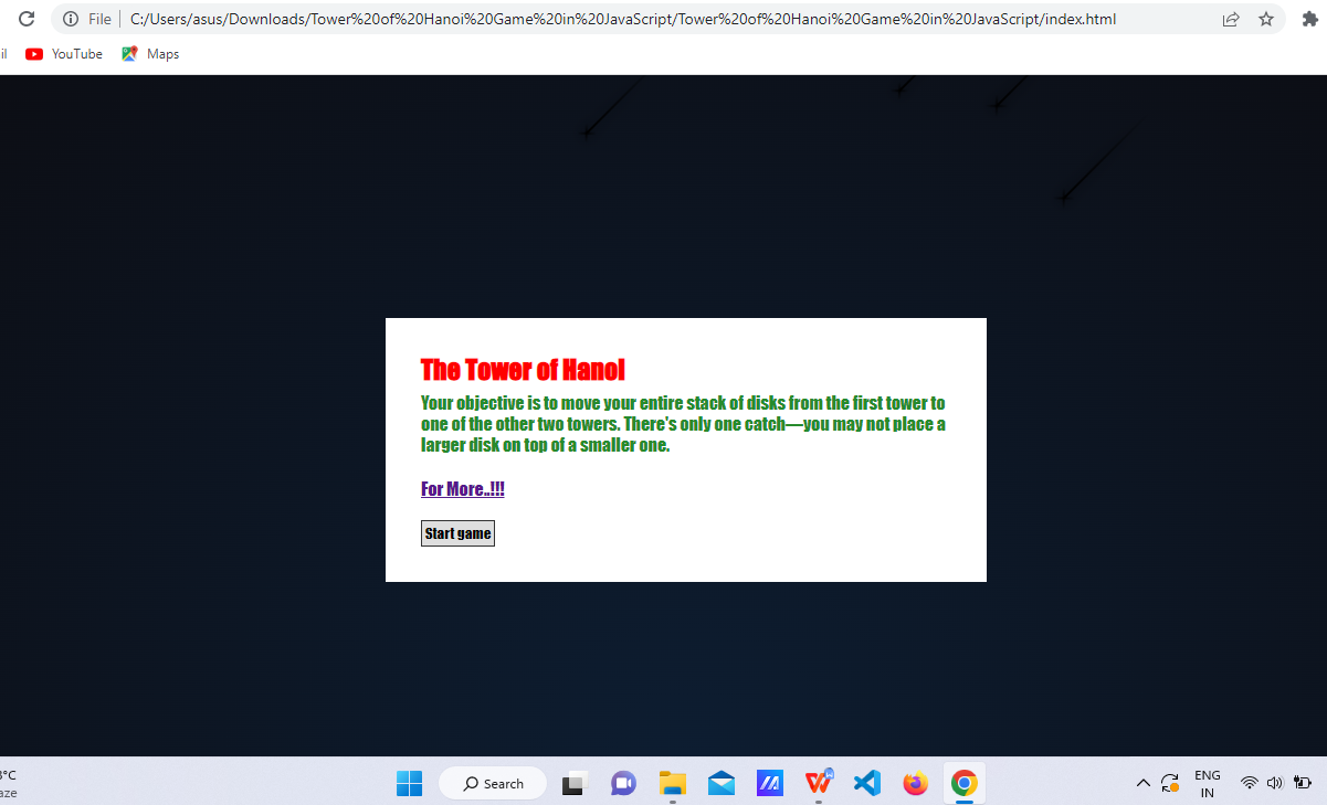 GitHub - PradumnSrivastava/Tower-Of-Hanoi-Game