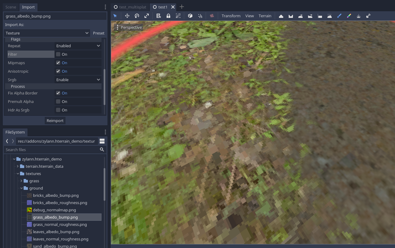 Stop automatically filtering textures · Issue #270 · Zylann/godot_heightmap_plugin · GitHub