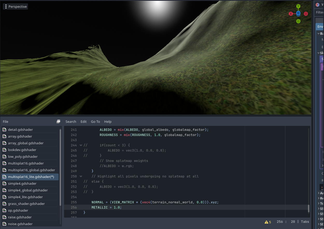 How can I get rid of the 'metallic glow'? · Issue #404 · Zylann/godot_heightmap_plugin · GitHub