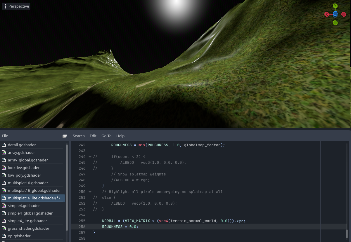 How can I get rid of the 'metallic glow'? · Issue #404 · Zylann/godot_heightmap_plugin · GitHub