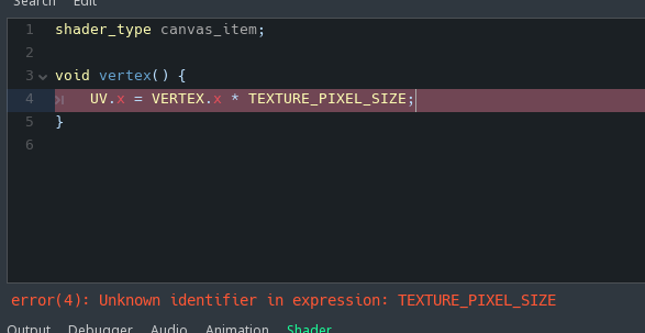 Cannot use TEXTURE_PIXEL_SIZE and the like in canvas_item vertex shader · Issue #15450 ...
