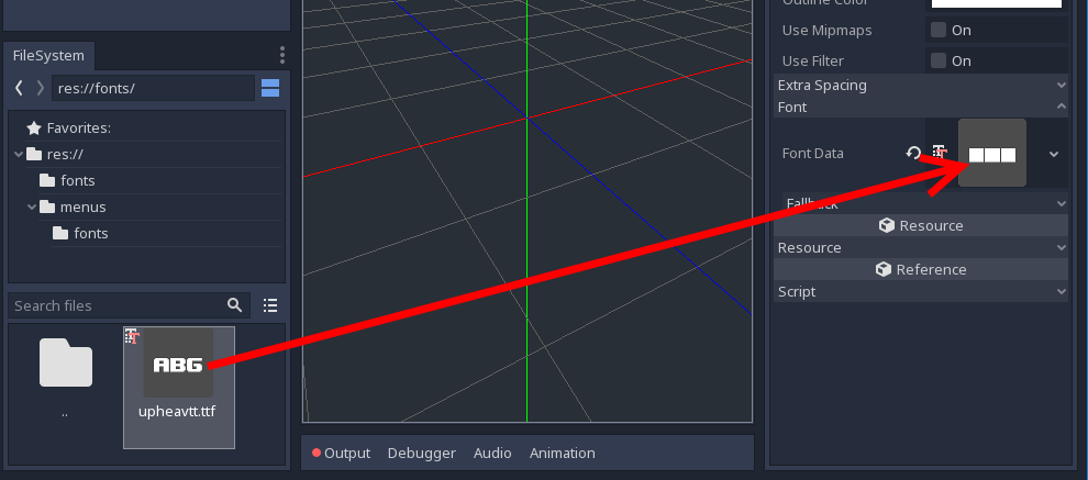 Font Thumbnail Is Correctly Shown In Filebrowser But Is Shown Wrong When Assigned To A