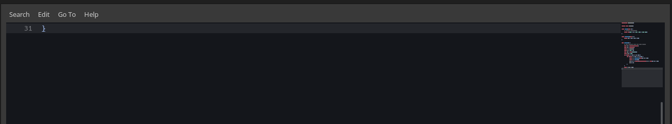 The first time you open a shader/script, the editor scrolls all the way ...