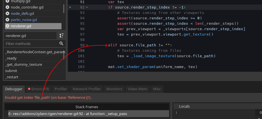 Debugger Pointing Wrong Part Of An `if` · Issue 32782 · Godotengine