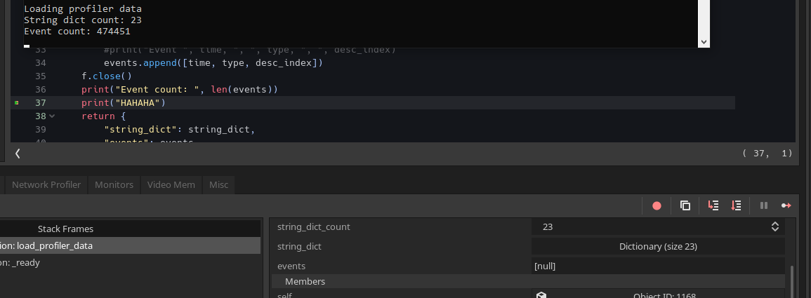 Can't inspect dictionary with over 5000 entries in debugger (or node ...