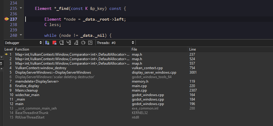 The editor crashes on exit, after taking 15 minutes to close (with ...