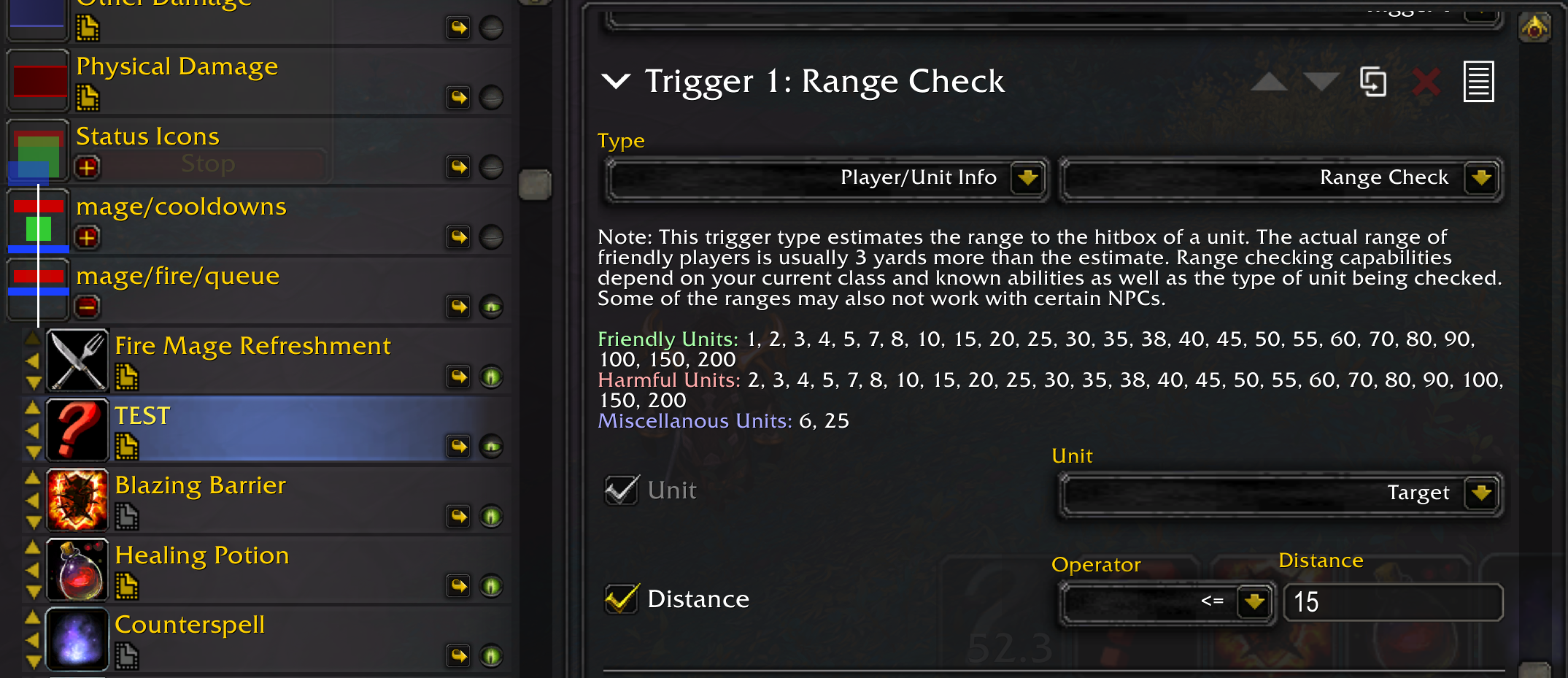 Range Check trigger runs continunously, even when no target · Issue #4548 · WeakAuras/WeakAuras2 ...