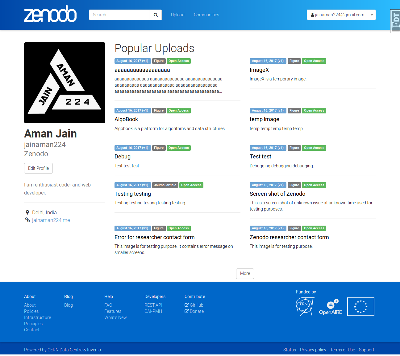 GSoC RP: Researcher profiles UI design · Issue #1212 · zenodo/zenodo · GitHub