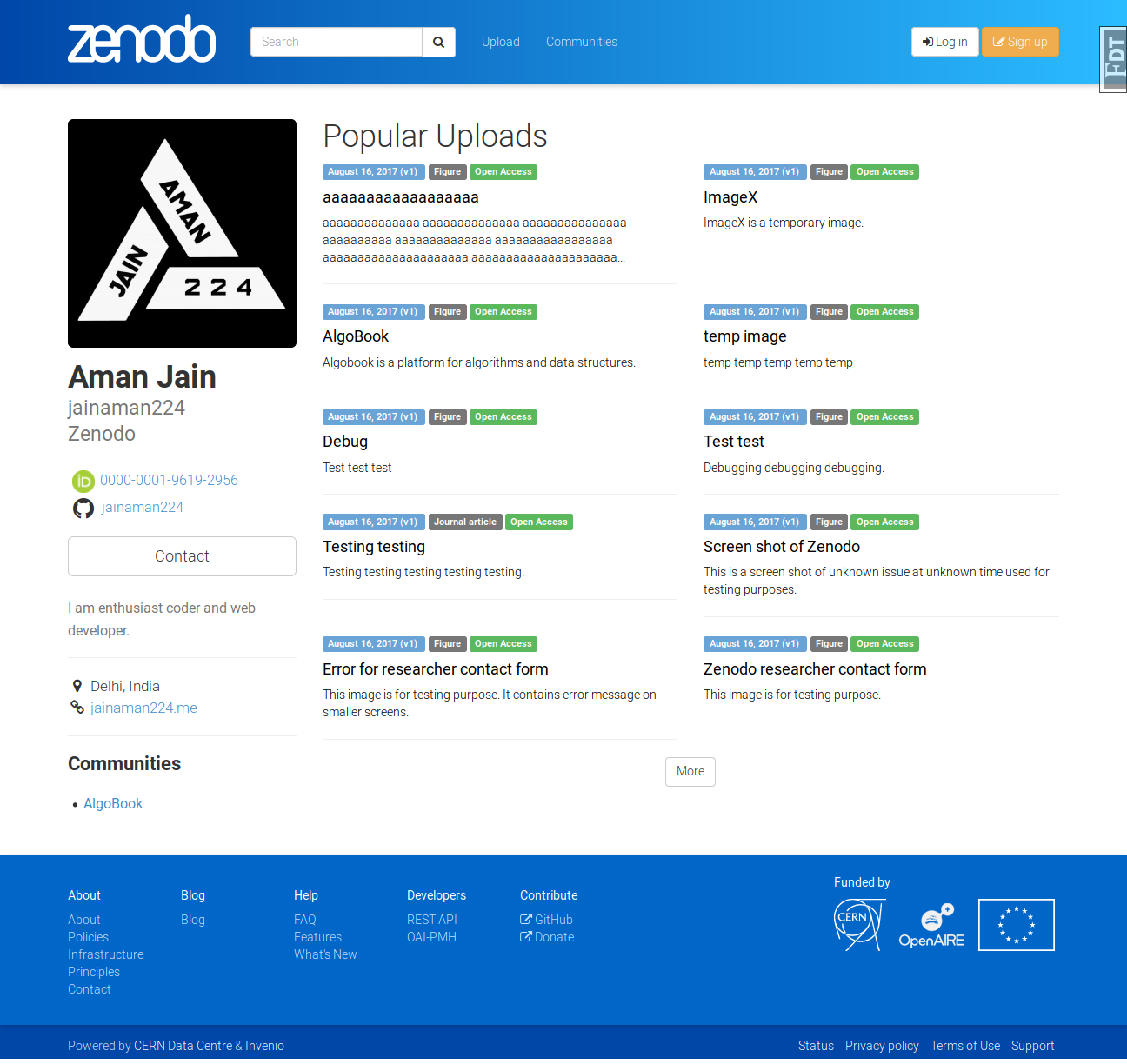 GSoC RP: Researcher profiles UI design · Issue #1212 · zenodo/zenodo · GitHub