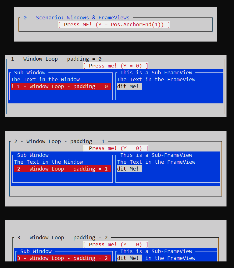 Window doesn't redraw his SuperView properly. · Issue #1056 · gui-cs/Terminal.Gui · GitHub