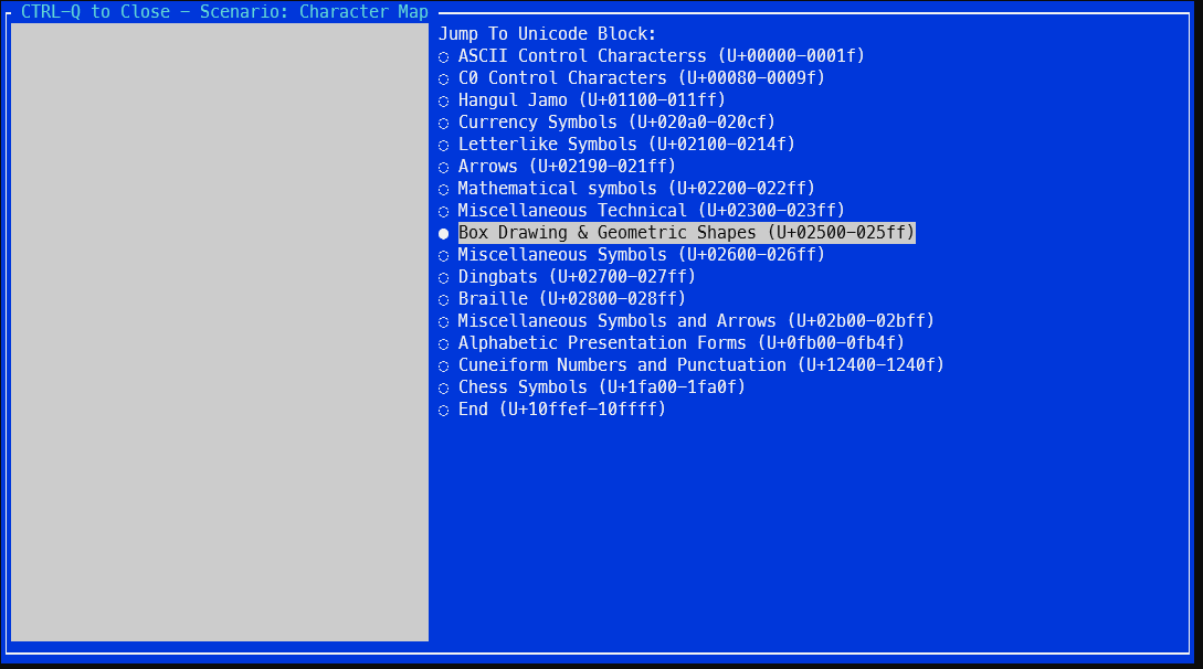 Character Map Scenario Doesn T Show The Content View · Issue 2135 · Gui Cs Terminal Gui · Github
