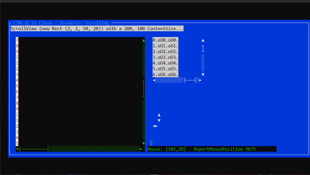 'end' key in ScrollView does not go to end - also scrolling left/right scrolls when shouldn't ...