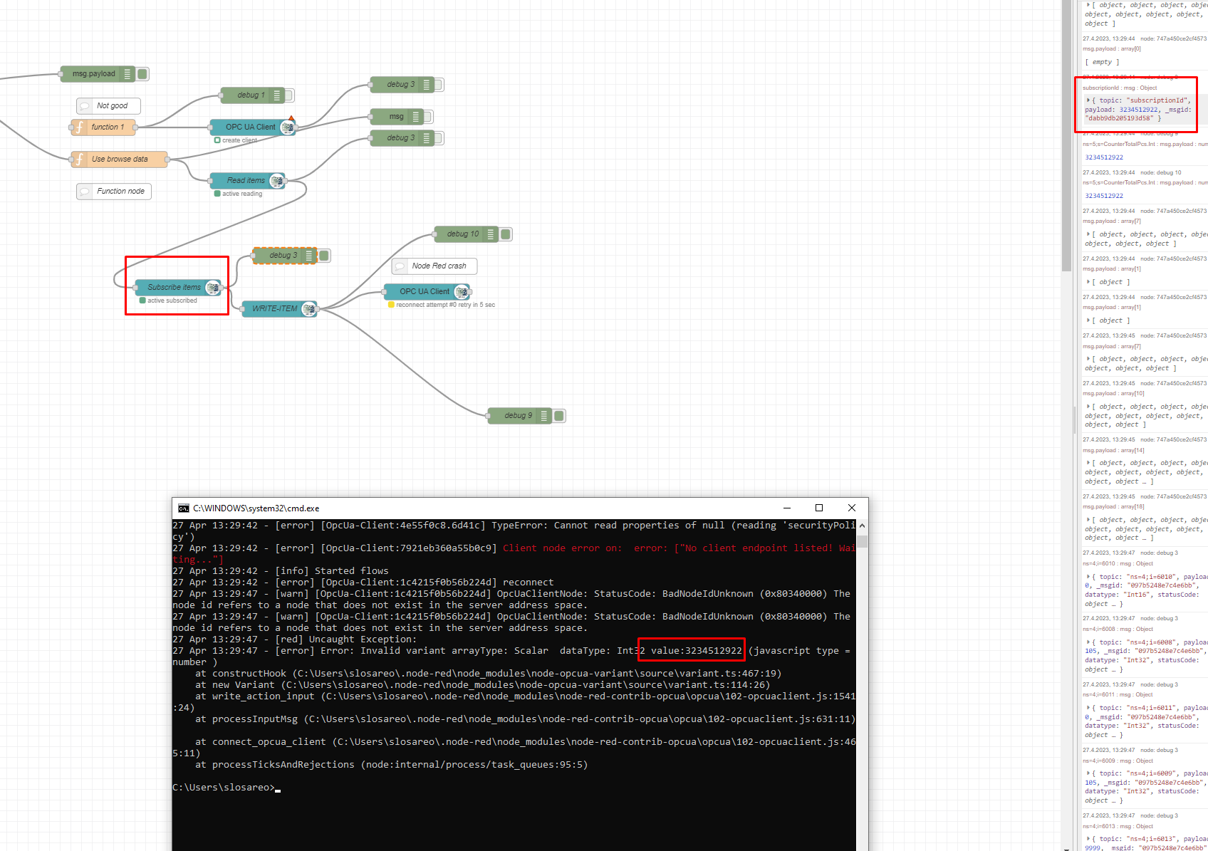 OPC UA Client Subscribe node-red crash · Issue #549 · mikakaraila/node-red-contrib-opcua · GitHub