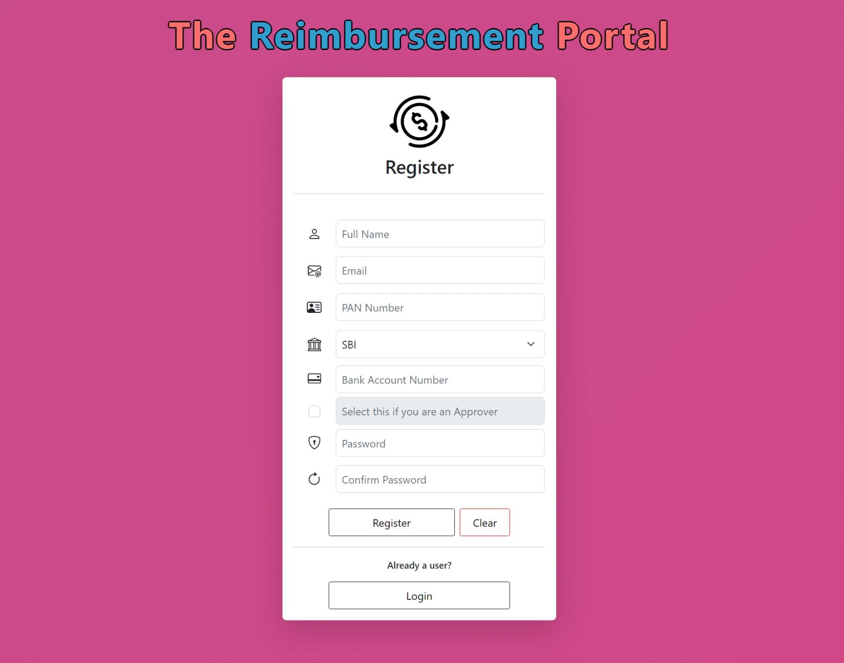 GitHub - HBRoamy/ReimbursementApp: App to request.approve ...
