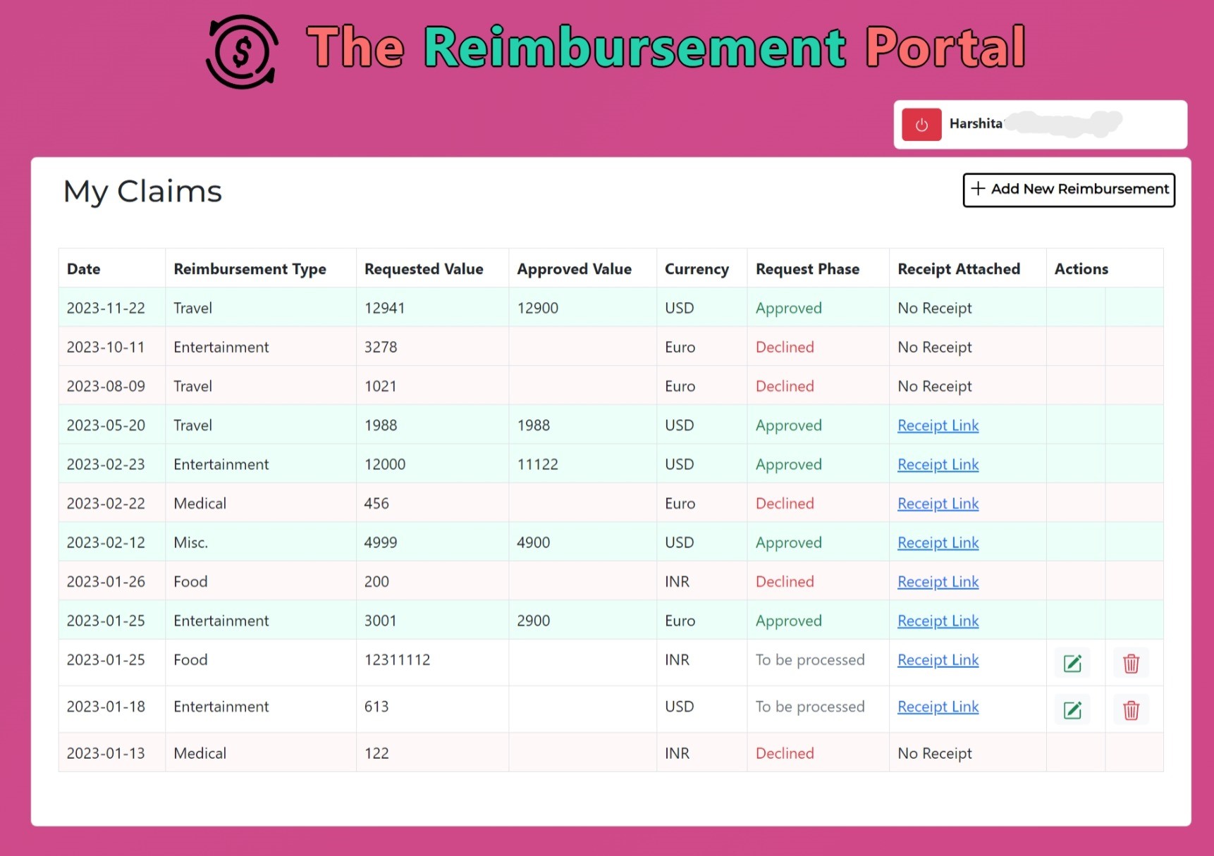 GitHub - HBRoamy/ReimbursementApp: App to request.approve ...