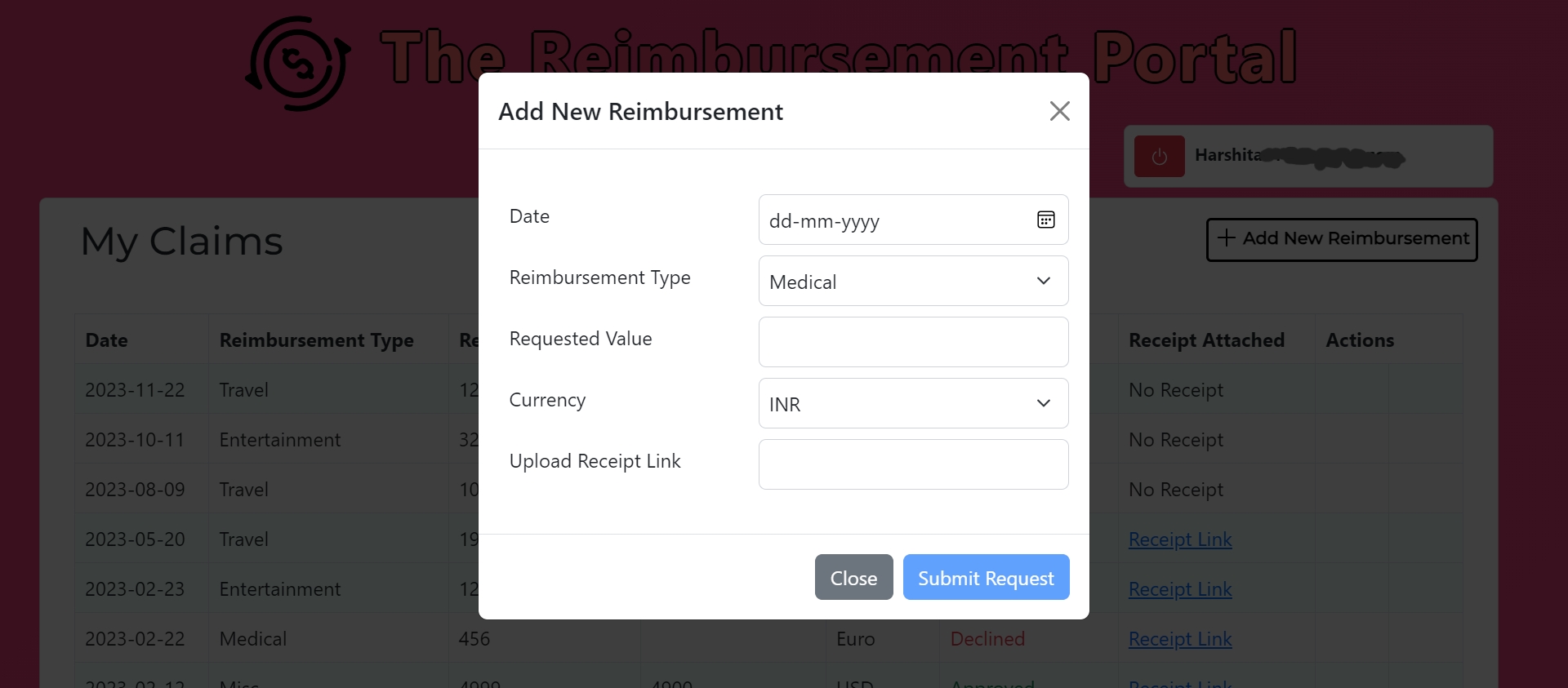 GitHub - HBRoamy/ReimbursementApp: App to request.approve reimbursements as a simple user or an ...