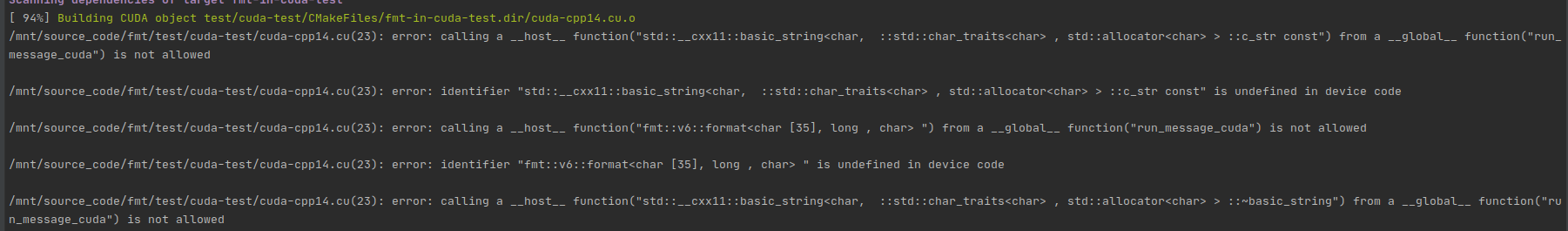 is fmt support CUDA ? · Issue #1720 · fmtlib/fmt · GitHub