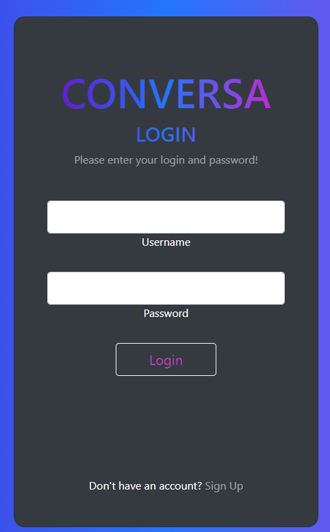 GitHub - Nick-Giannini/Conversa