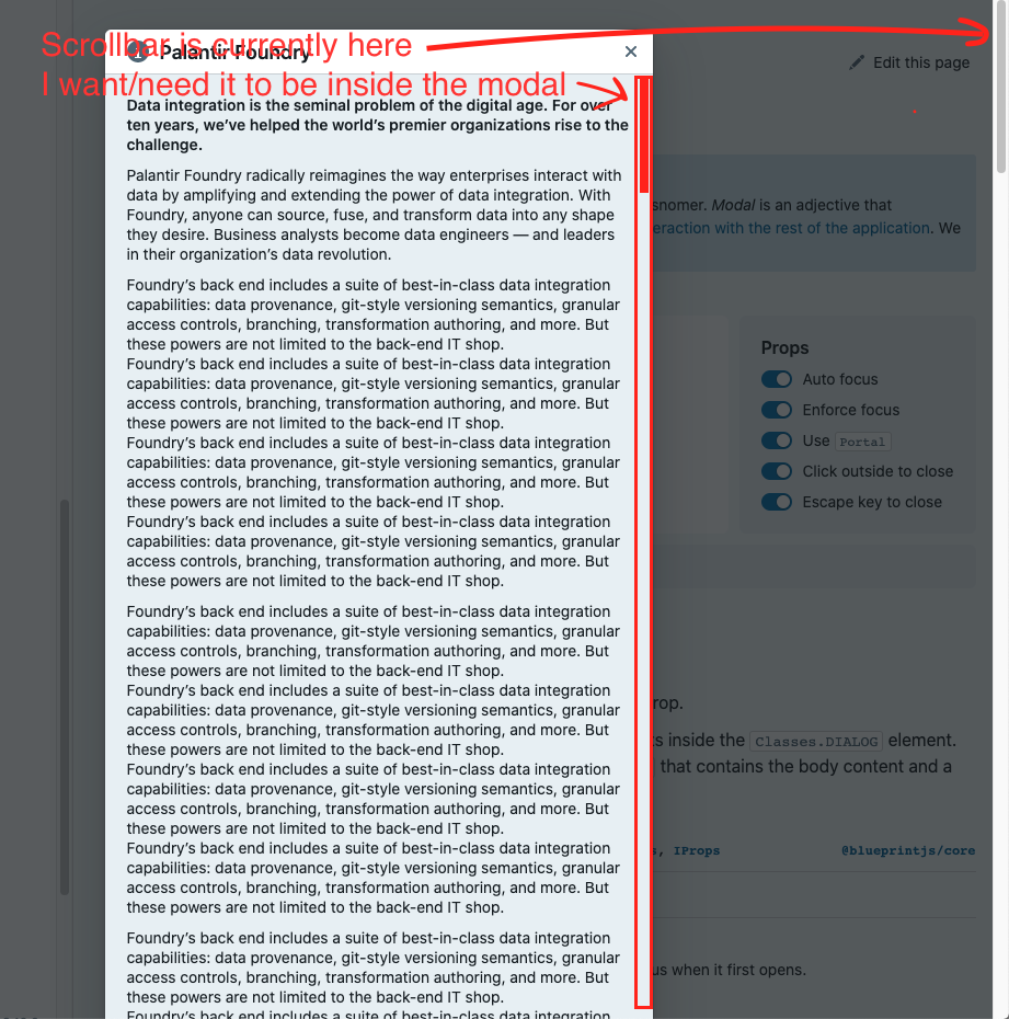 Dialog with lots of content - scroll WITHIN the dialog? · Issue #4361 ...