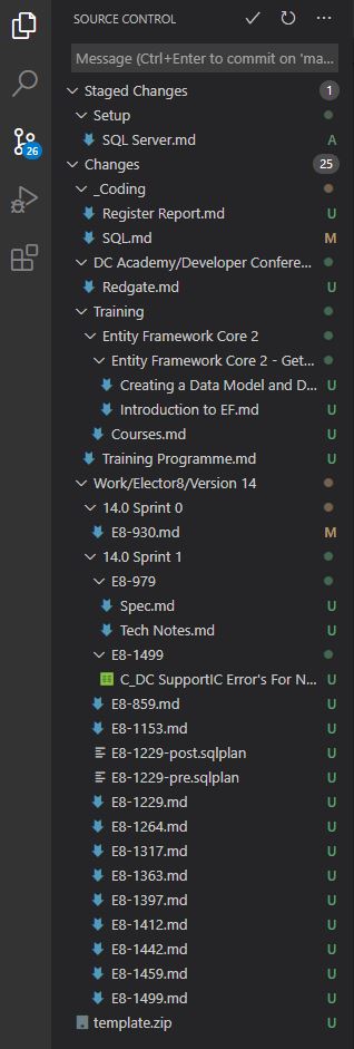 Visual separation between staged and unstaged files in Source Control window · Issue #102473 ...
