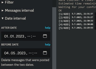 Delete by date doesn't work · Issue #544 · victornpb/undiscord · GitHub