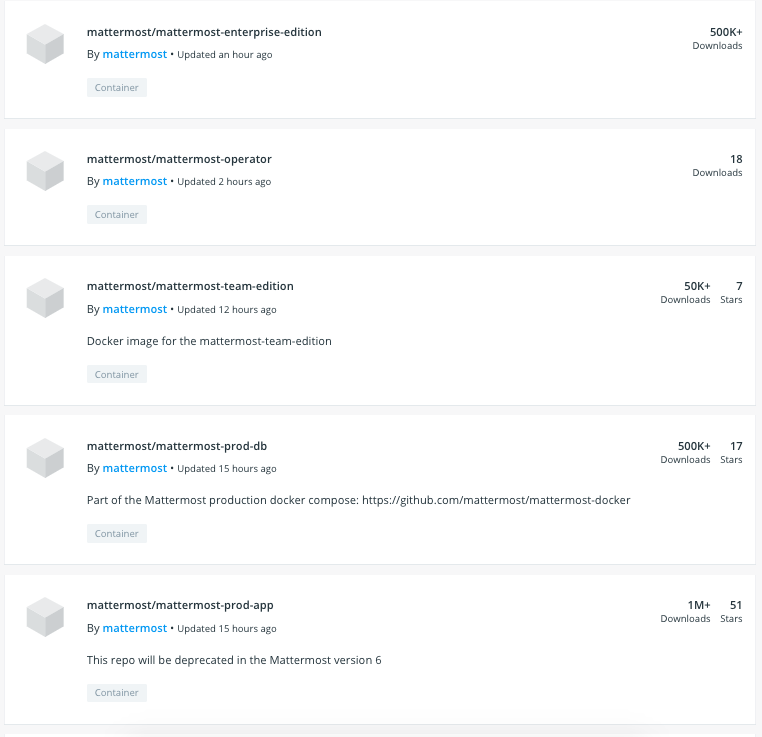 Official docker image version 6+ · Issue #385 · mattermost/mattermost-docker · GitHub