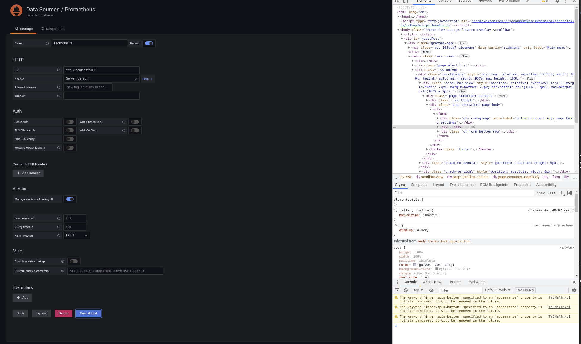 Can't create Prometheus data source · Issue #48839 · grafana/grafana · GitHub
