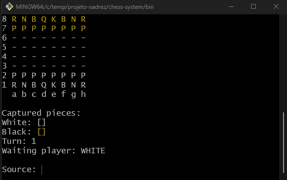GitHub - fabiohpCotrim/chess-system-java: Projeto: Sistema jogo de ...
