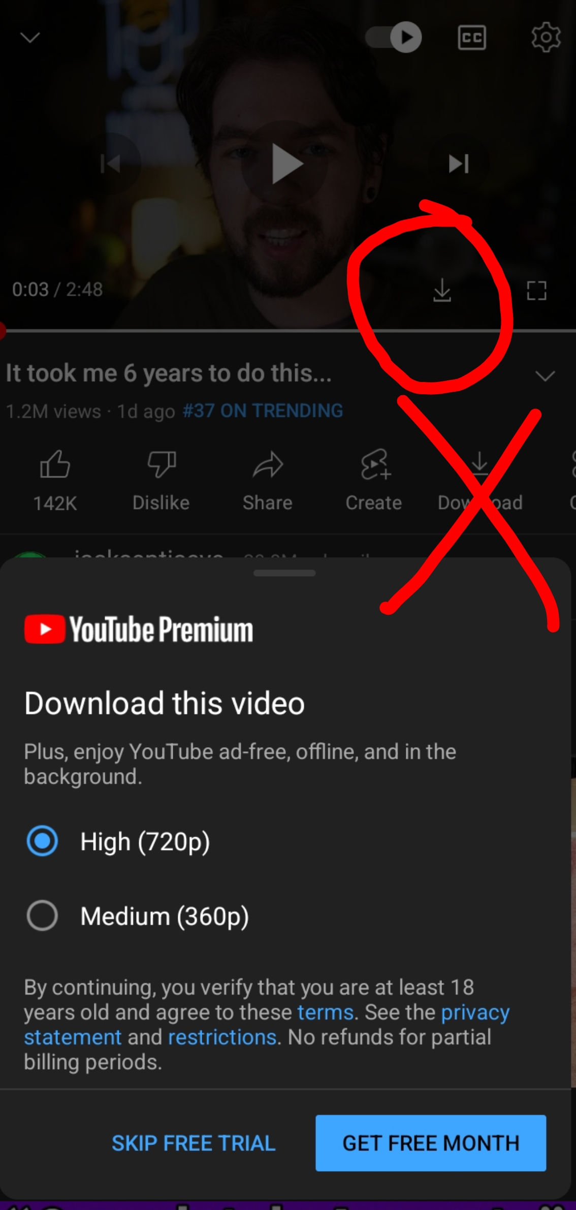 bug: Youtube download patch still shows premium prompt · Issue #1821 · ReVanced/revanced-patches ...