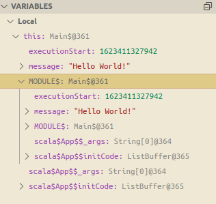 Unable to inspect when debugging object extending App trait · Issue #2482 · scalameta/metals ...