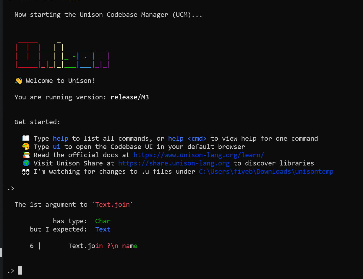 Error highlighting is off in Windows · Issue #3657 · unisonweb/unison · GitHub