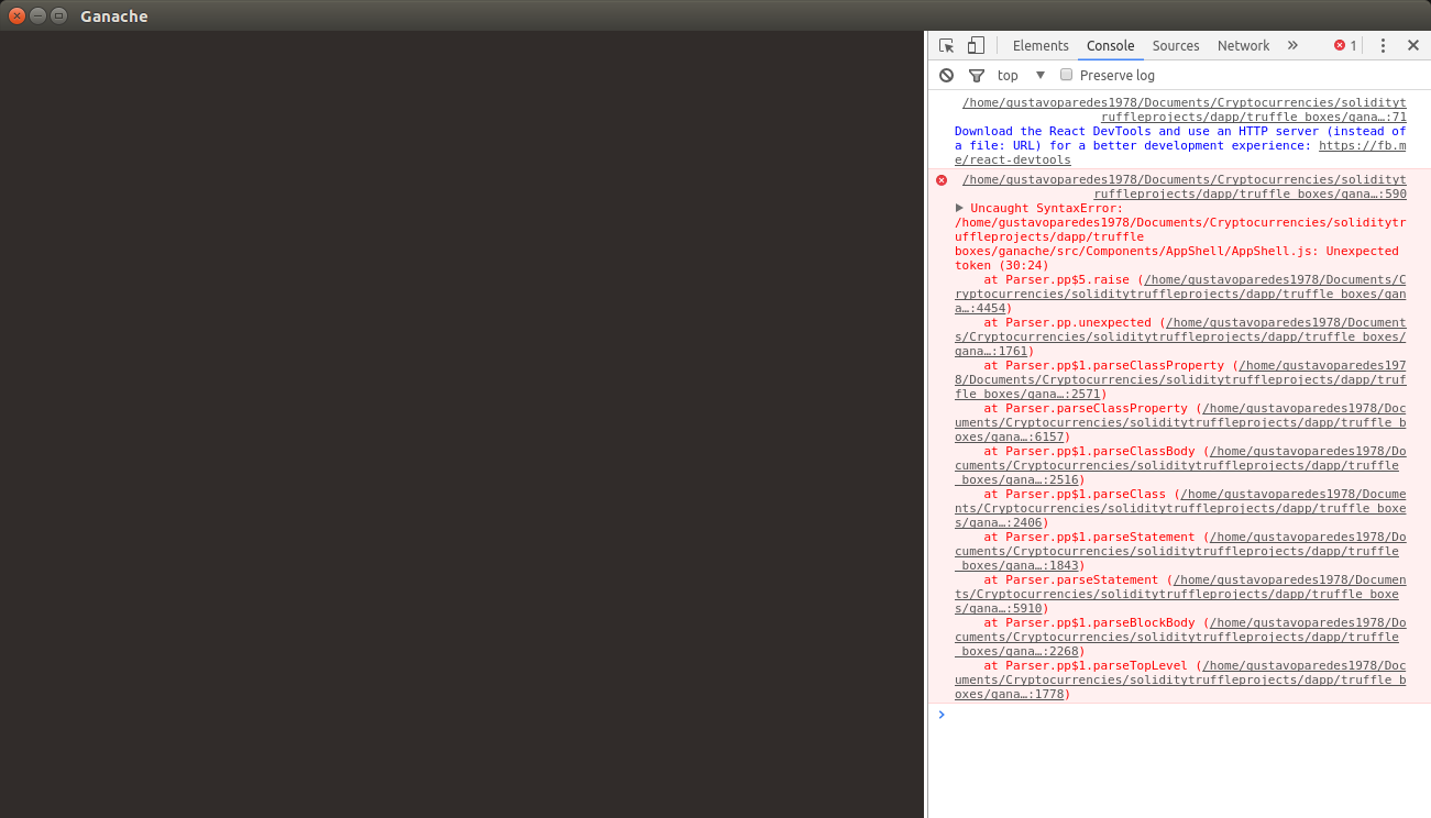 Running BUGs · Issue #153 · trufflesuite/ganache-ui · GitHub