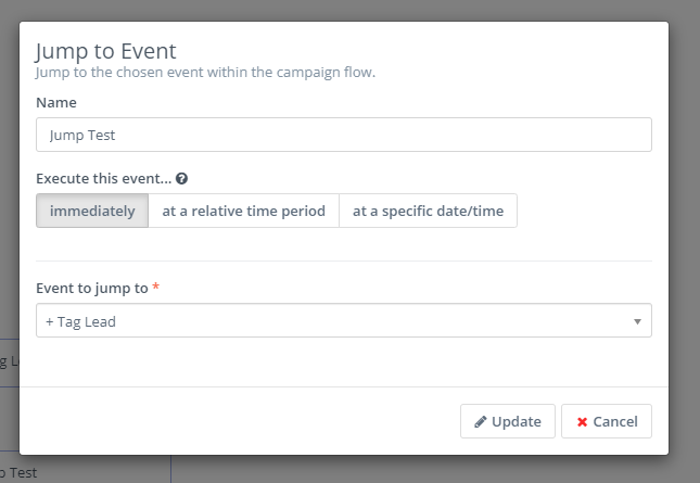 Campaign Action Jump To Event Incorrect Options · Issue 12805 · Mauticmautic · Github