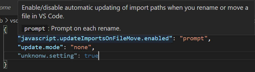 Unknown Configuration Setting Error For Known Setting · Issue 122070 · Microsoftvscode · Github