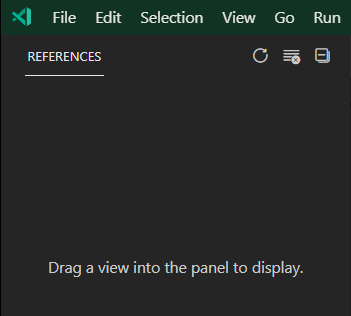 Side Panel: Bad state if application is restarted when References is ...