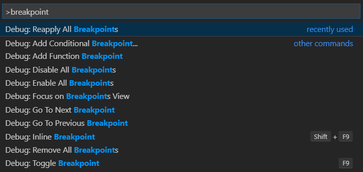 Toggle all breakpoints · Issue #81048 · microsoft/vscode · GitHub