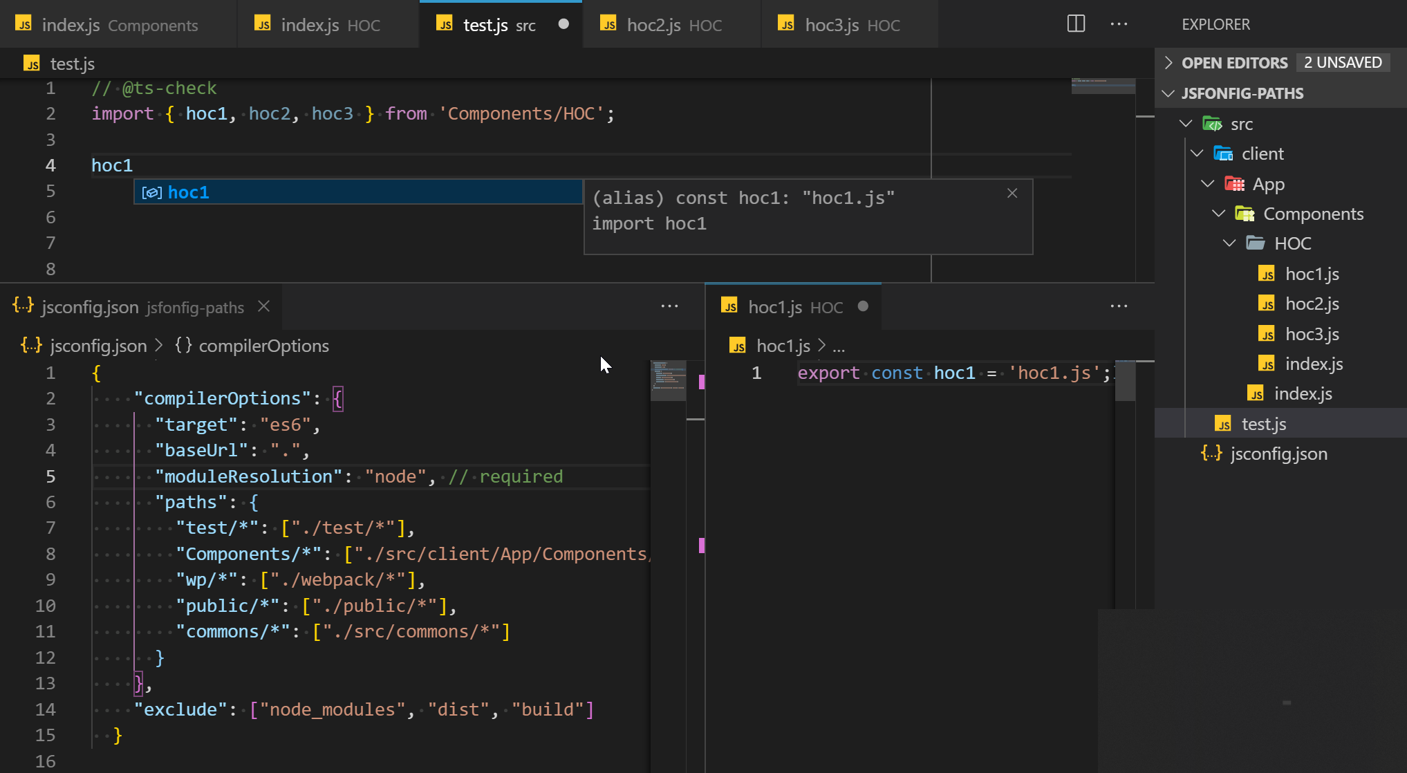 No Intellisense With Aliased Directories · Issue 81033 · Microsoftvscode · Github
