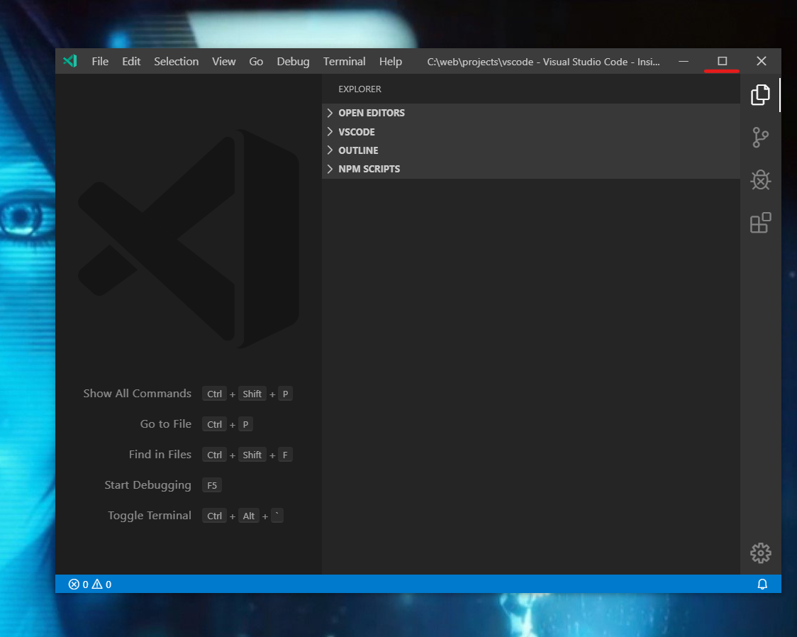 Leaving Full Screen or Zen Mode leads to wrong window dimensions ...