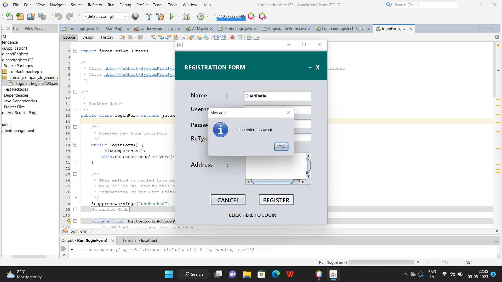 GitHub - Chandana7213/LoginAndRegisterPage-using-NetBeans-Java-.: Login and Register page using ...