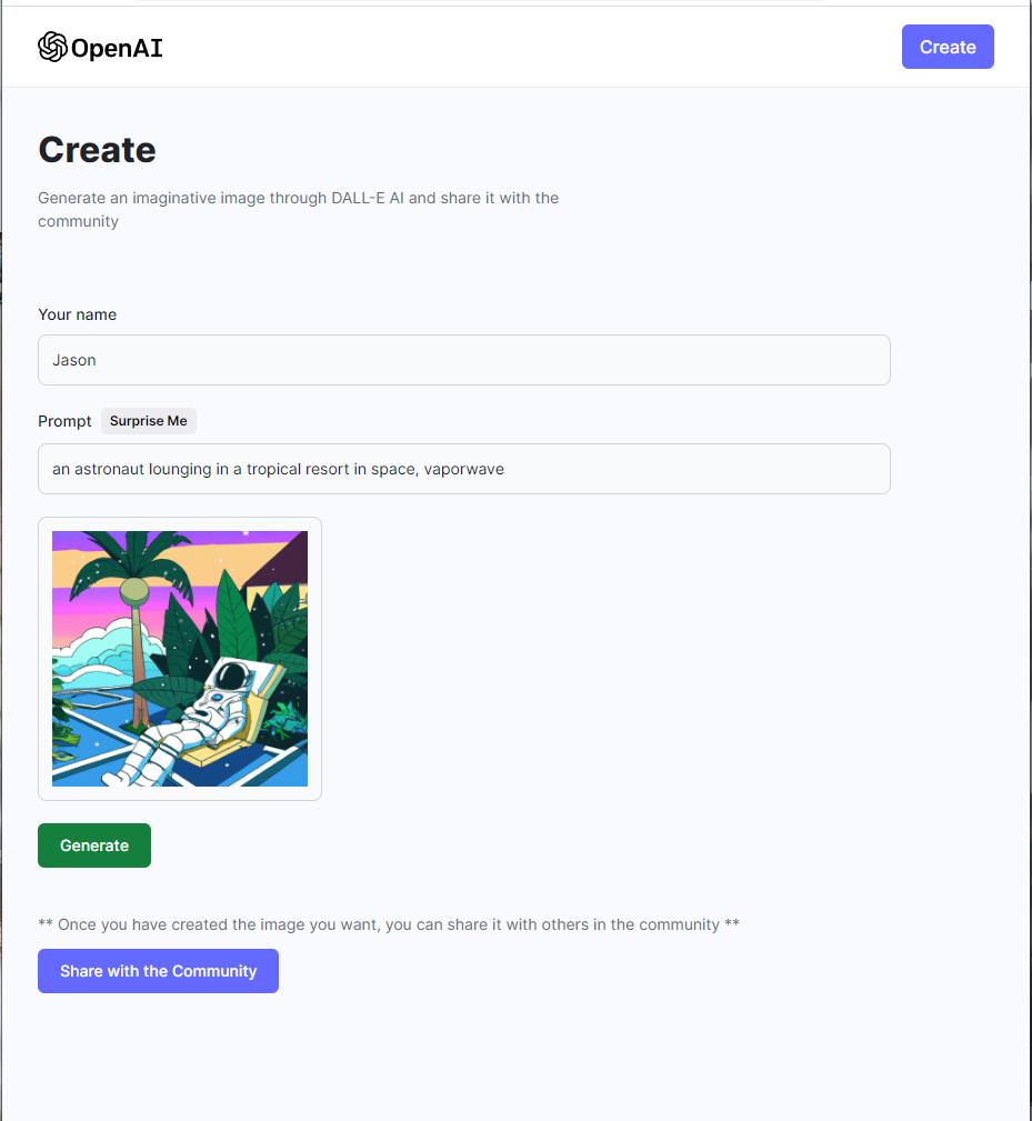 GitHub - jasonsonthanhngo/AI_Image_Generator: Let's make art together! Simply provide a prompt ...