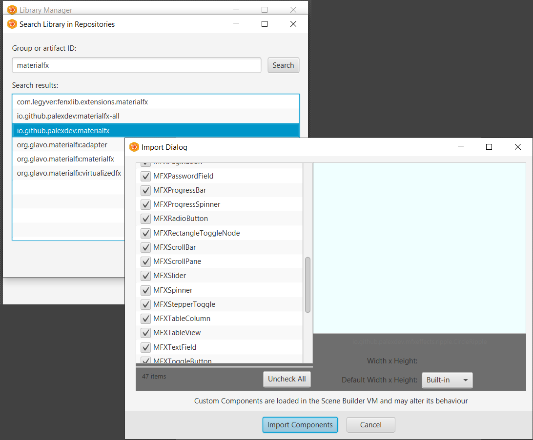 SceneBuilder, some controls not showing · Issue #129 · palexdev/MaterialFX · GitHub