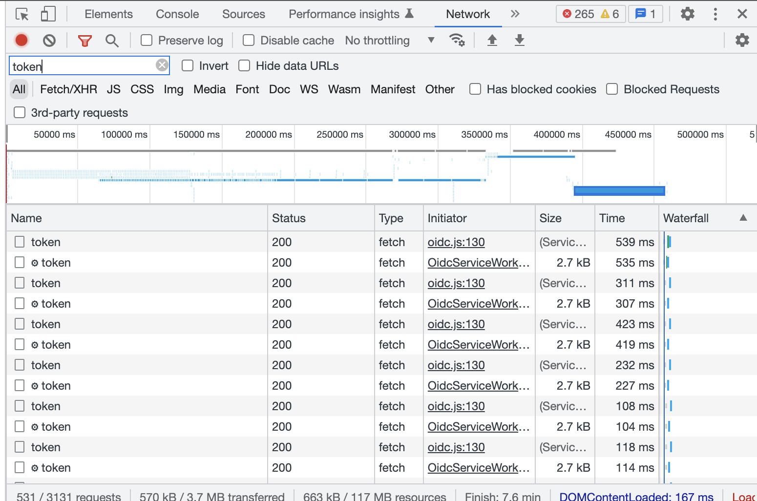 When adding the 'refresh_time_before_tokens_expiration_in_second' to the OIDC config, it causes ...