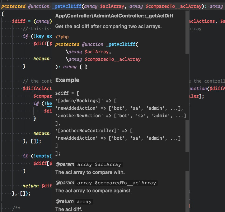 Preserve the doc indentation in the popup window · Issue #563 · bmewburn/vscode-intelephense ...
